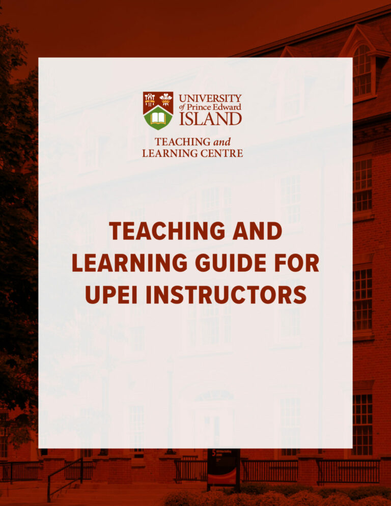Teaching and Learning Guide for UPEI Instructors – Open Textbook